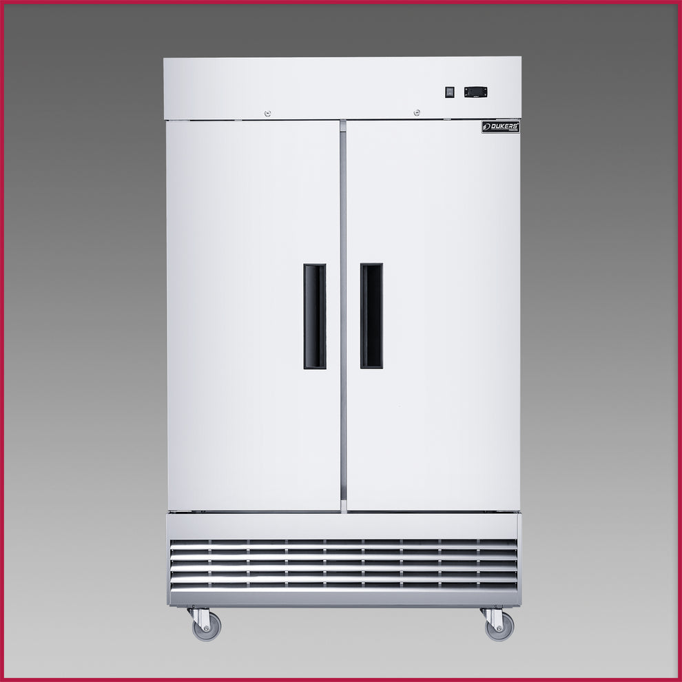 Dukers D47EF Compact 2-Door Commercial Freezer – Oliver Refrigeration